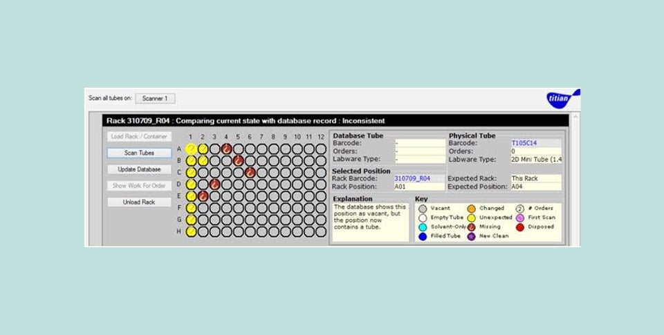 Mosaic Module Page - Rack Scanning